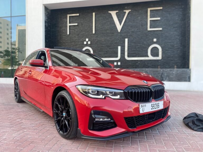 BMW 330I WITH M340I BODY KIT - 2020 (RED) | Bling Car Rental